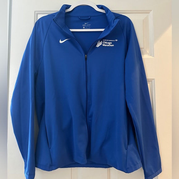 Nike | Jackets & Coats | Nike Chicago Marathon Royal Blue Jacket | Poshmark